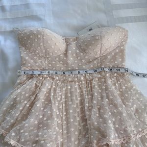 Spell | Dresses | Nwt Spell Designs Mini Bustier Top Mini Strapless Dress Polka Dots Layered ...